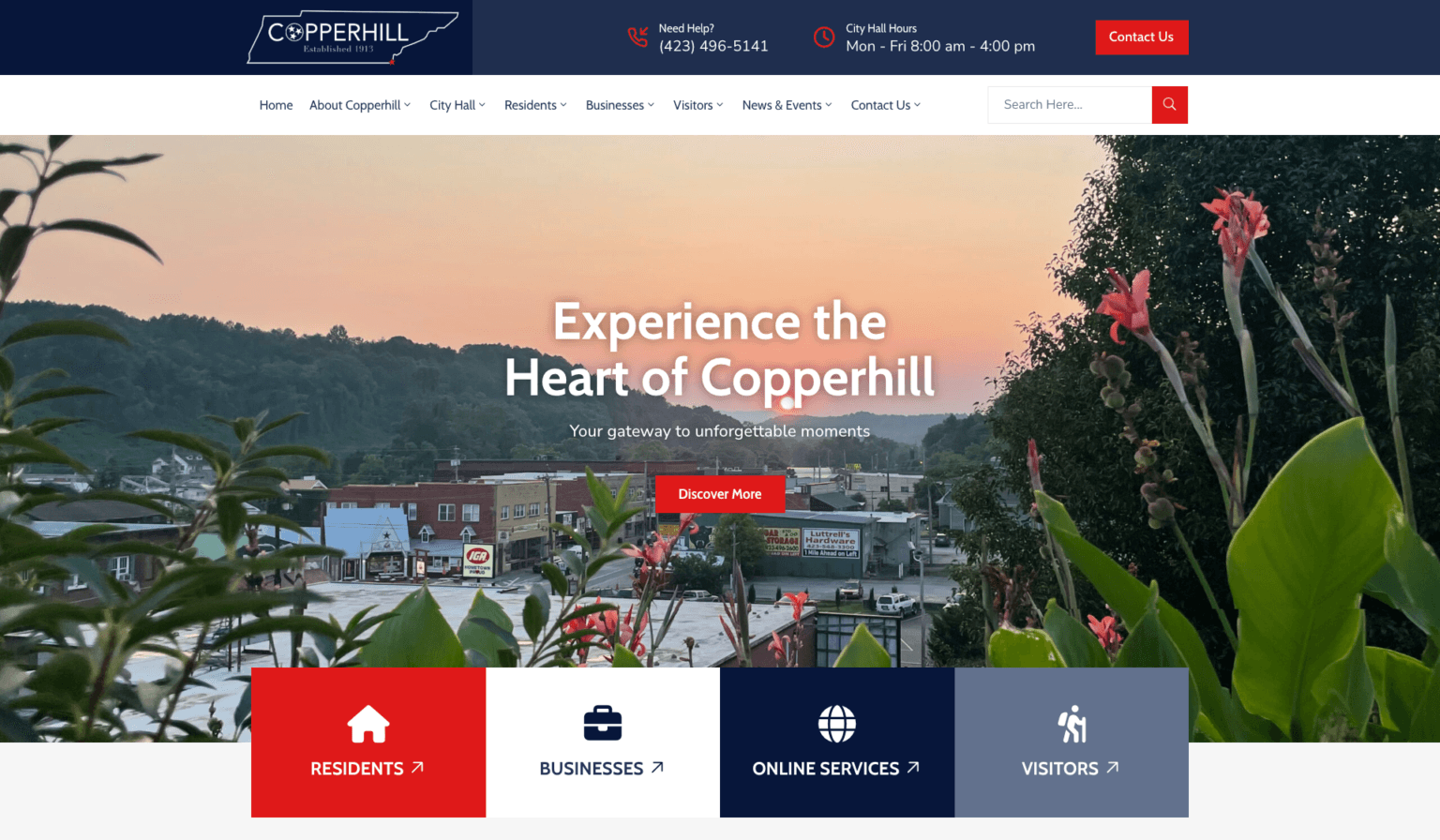 Copperhill Launches Its First-Ever Website - Copperhill, TN, Official ...